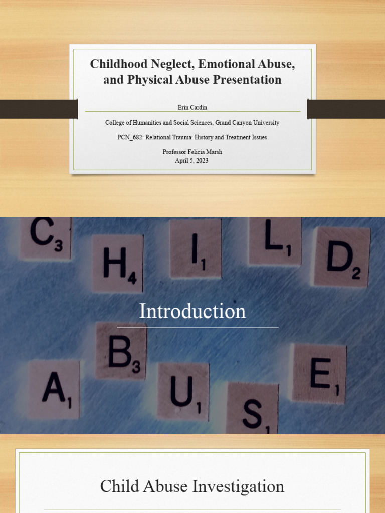 erin pcn 682 childhood neglect emotional abuse and physical abuse ...