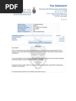 Wits Financial Aid and Fees Contacts | PDF