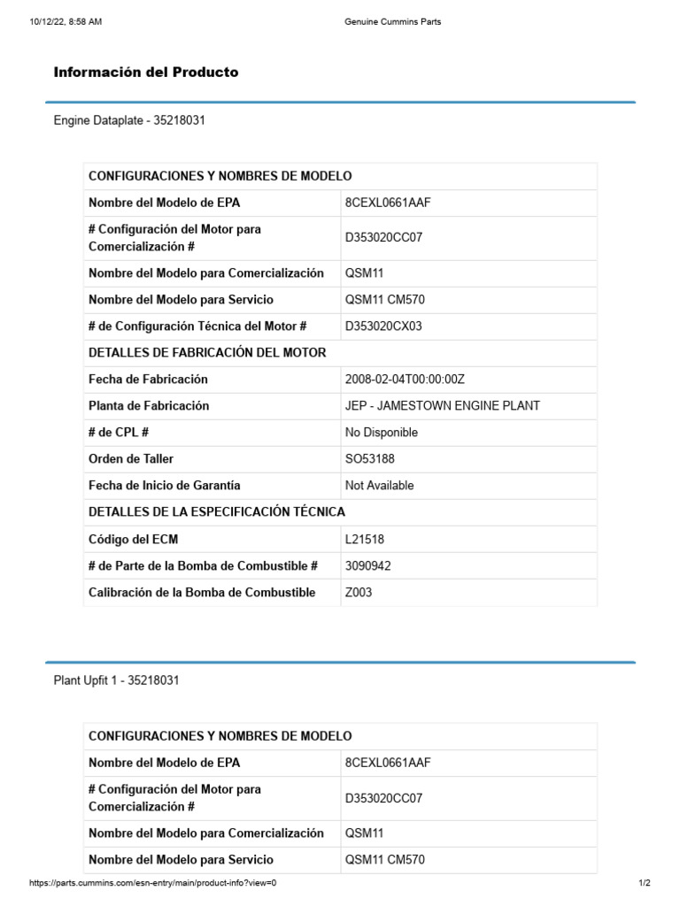 placa de datos QSM | PDF | Vehículos | Vehículos terrestres
