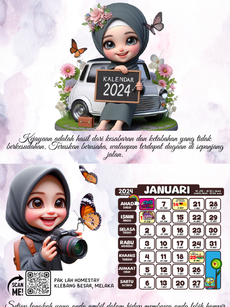 Kalendar Paklah 2024 (Versi Ida Nurlida) | PDF