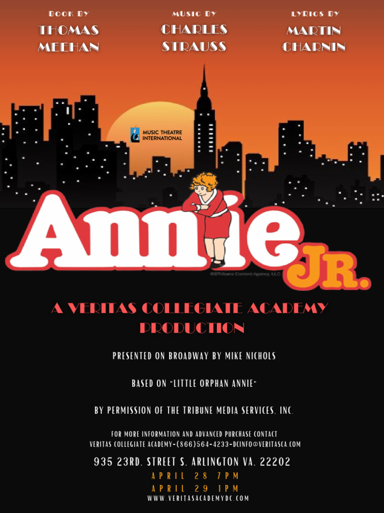Annie Jr. Performance Details | PDF