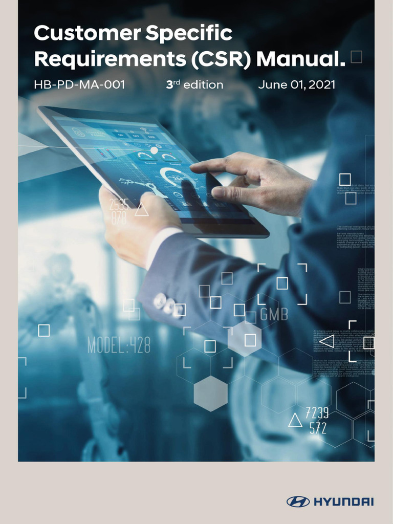 Customer Specific Requirements Manual HMB 3ÂªEdition | PDF | Supply ...