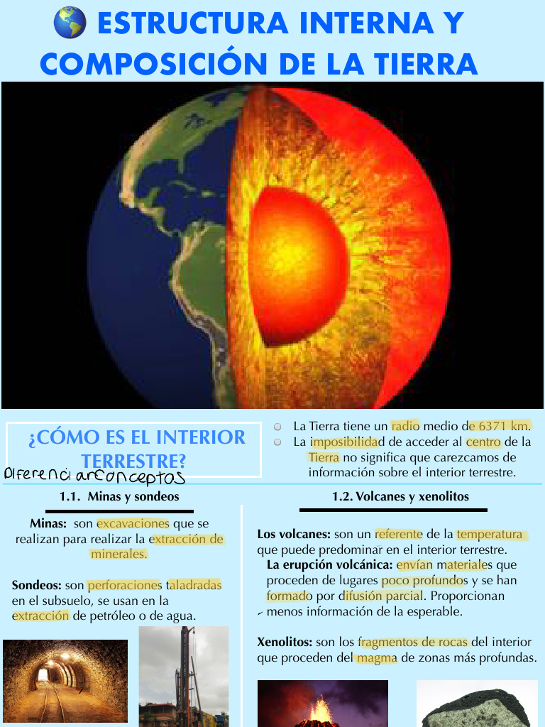 BG_TEMA 13_ESTRUCTURA INTERNA Y COMPOSICIÃ N DE LA TIERRA | PDF | Temblores | Tierra