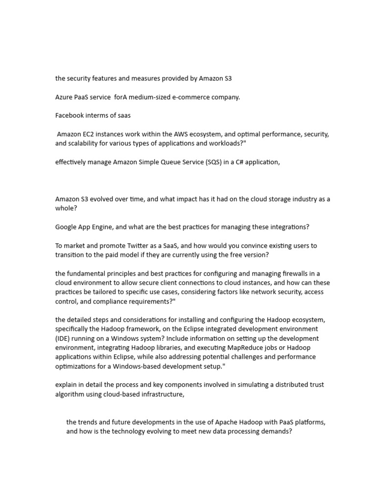 Unit 4 and 5 | PDF | Cloud Computing | Apache Hadoop