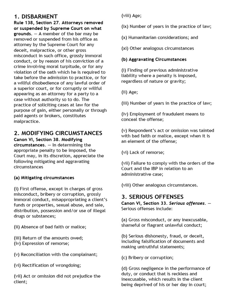 Legal Ethics Reviewer | PDF | Law