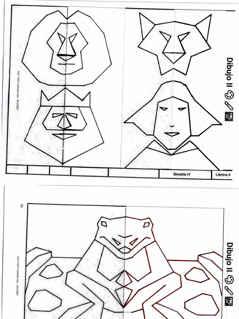 Dibujos Simetricos y Asimetricos | PDF