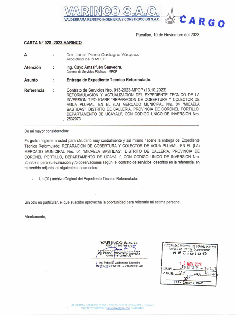 CARTA_028_2023_VARINCO0001 | PDF