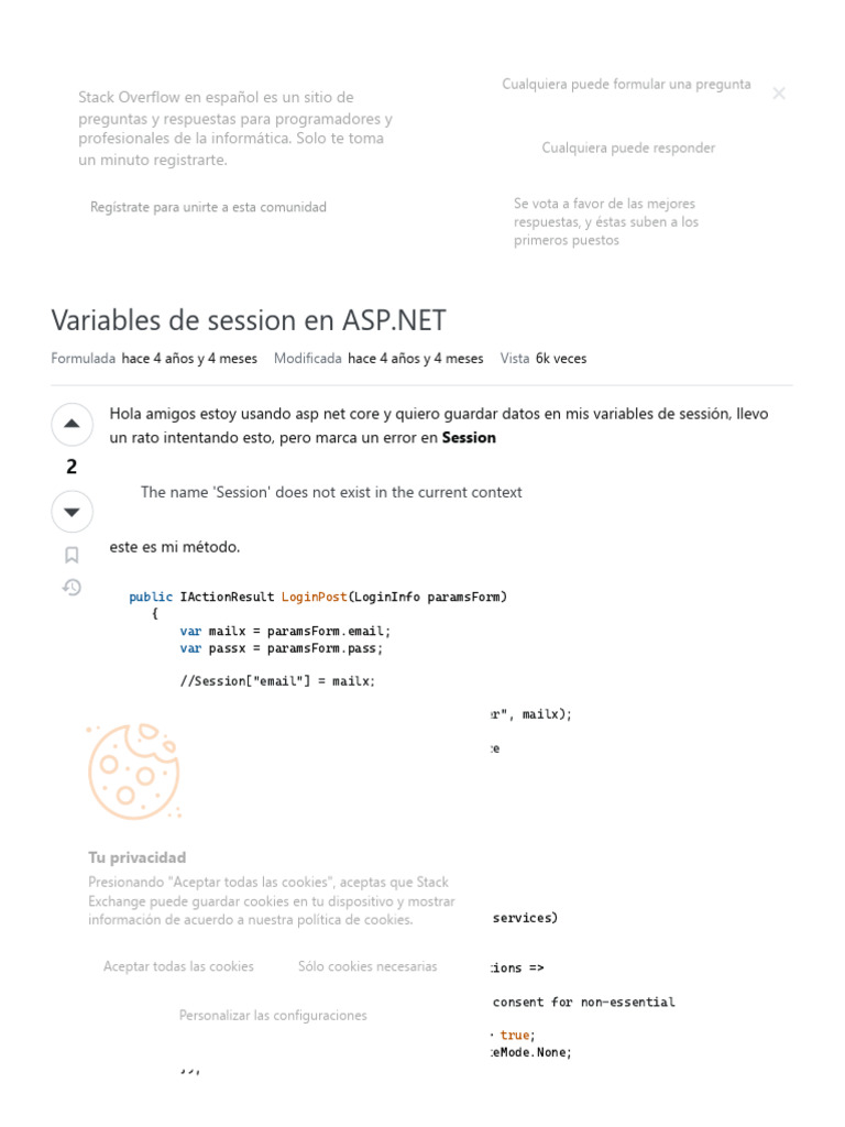 Ariables de Session en ASP - NETpdf | PDF | Tecnologías de la información | Ciencias de la ...
