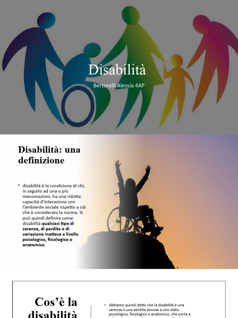 Disabilità Bertorelli Alessia PPT 2 | PDF