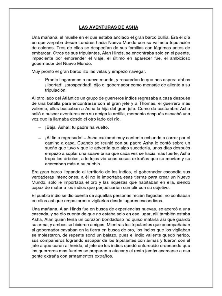 Las Aventuras de Asha | PDF