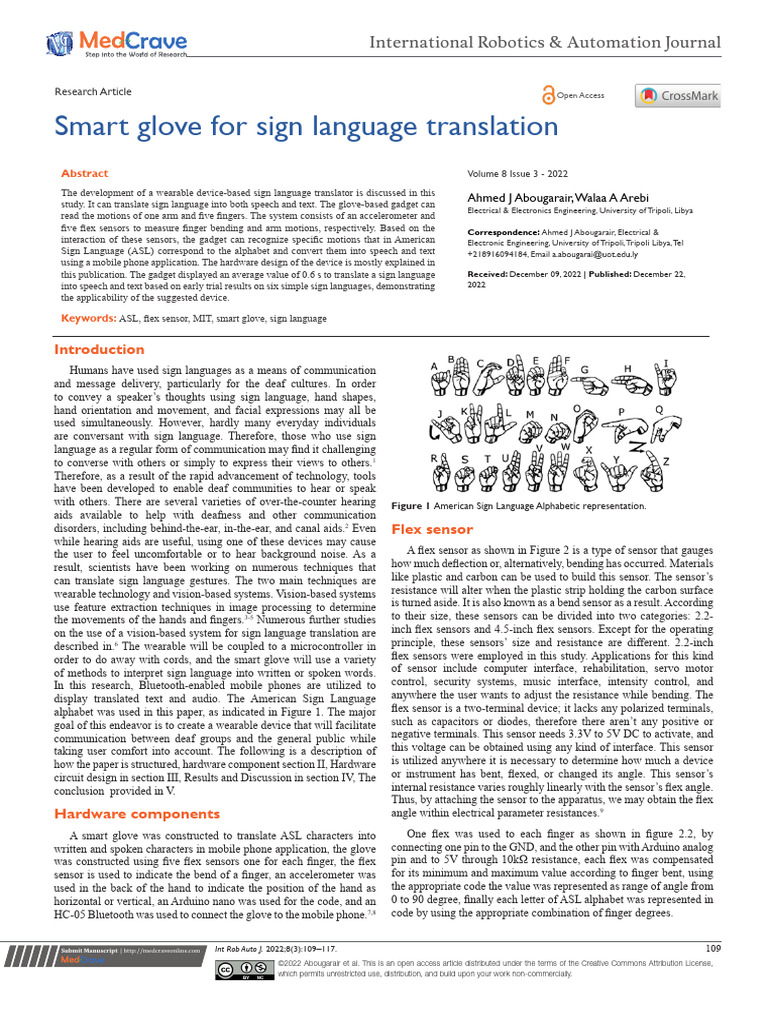 Sign Language Glove Bluetooth a to Z | PDF | Arduino | American Sign Language