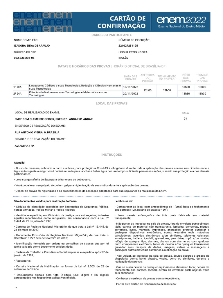 Blob Https Enem - Inep.gov - BR | PDF