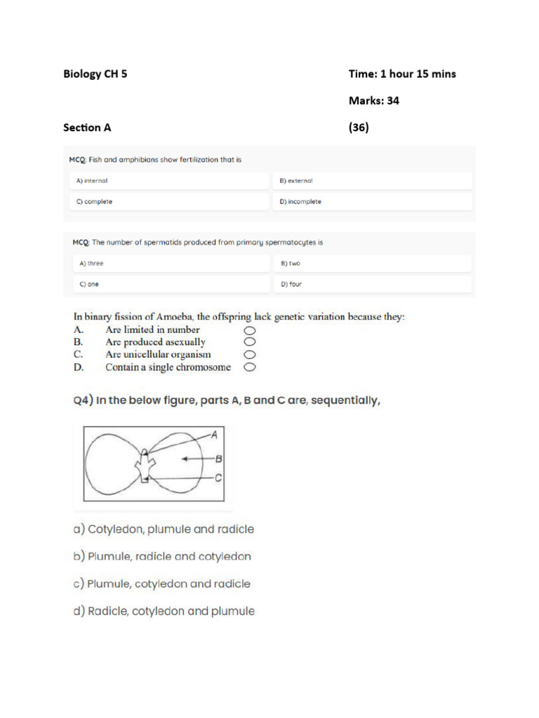 Biology CH 5 class 10 | PDF
