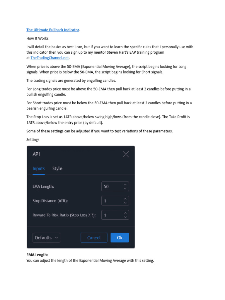The Ultimate Pullback Indicator | PDF