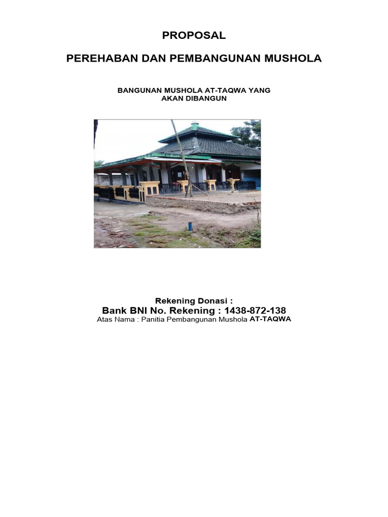 PROPOSAL MUSOLLA | PDF