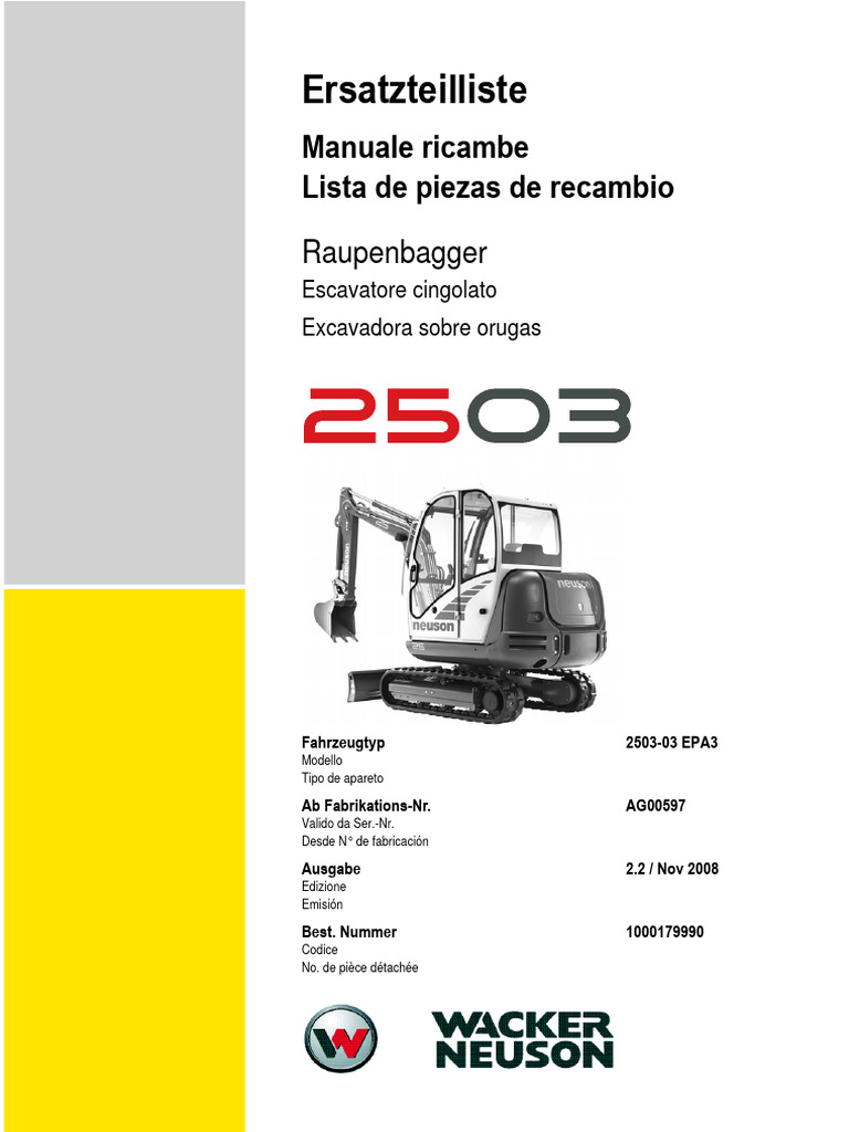 2503-03 EPA 3 Parts Manual | PDF