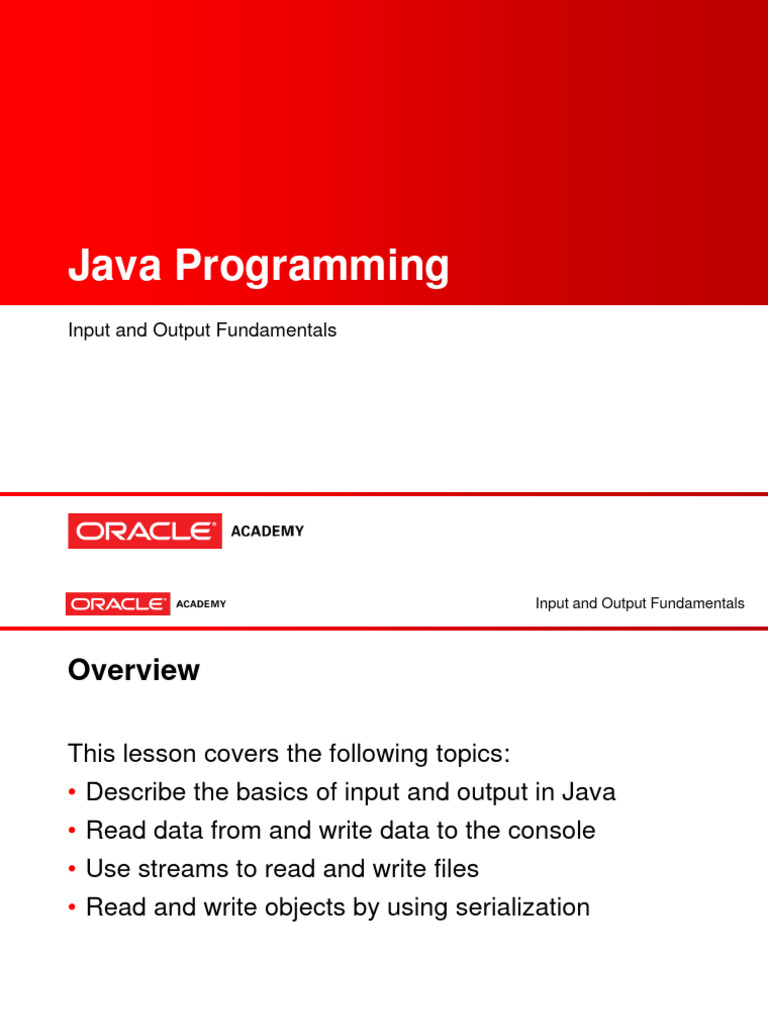 Sapt 7 SECTIUNEA 3 Lectia 5 Input and Output Fundamentals | PDF ... Sapt 7 SECTIUNEA 3 Lectia 5 Input and Output Fundamentals | PDF ...