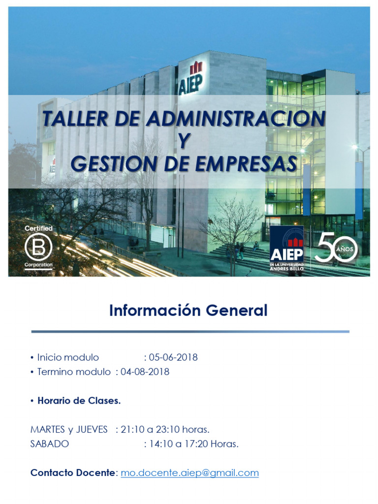 Taller de Administracion y Gestion de Empresas Unidad II | PDF | Business | Liquidez de mercado
