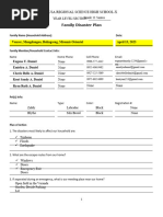 Family Emergency Contact Plan | PDF | Emergency Management | Business