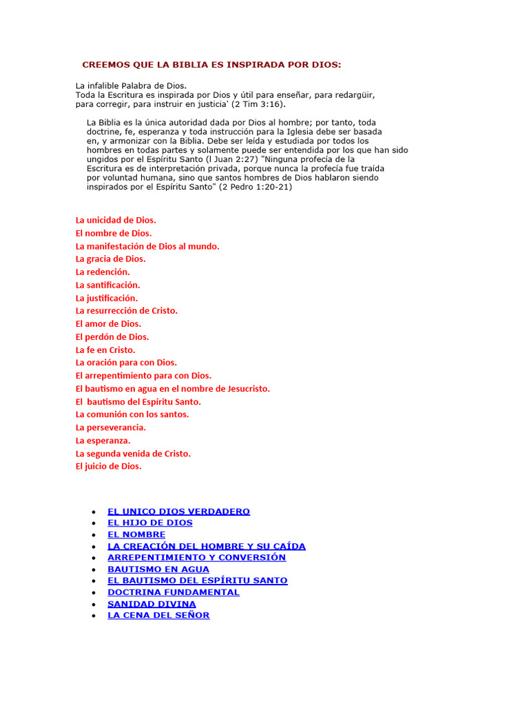 Doctrina Pentecostal | PDF | espíritu Santo | Jesús