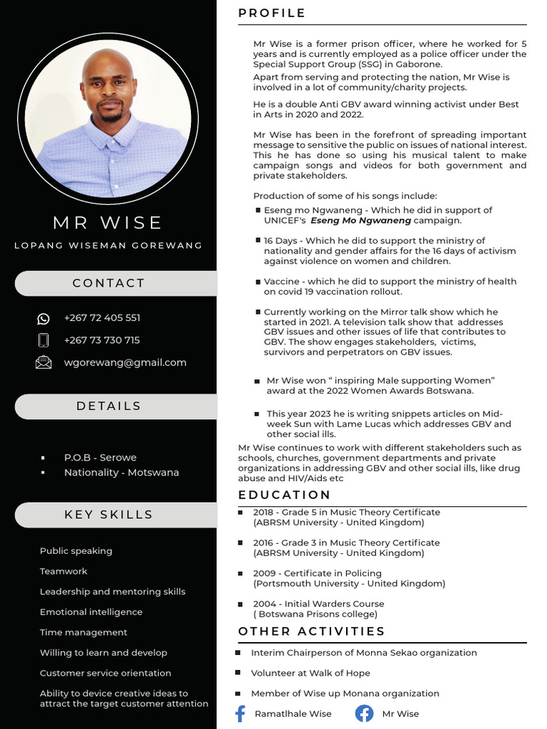 MR Wise CV-4 | PDF | Domestic Violence | Aggression