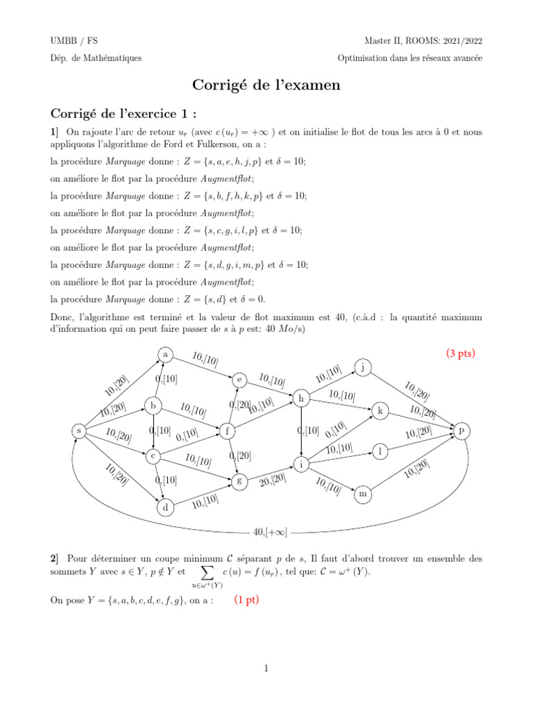 Corrig - De-Lexamen-R Seau | PDF