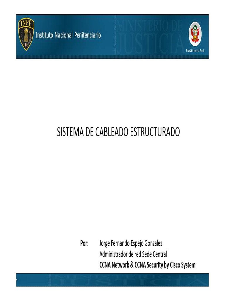 Guía de Cableado Estructurado | PDF | Modelo osi | Telecomunicaciones