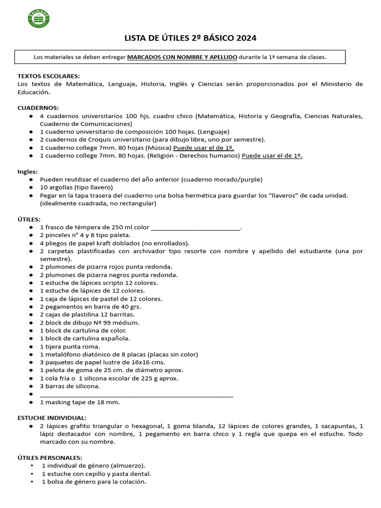 06 Lista 2 Basico A y B | PDF