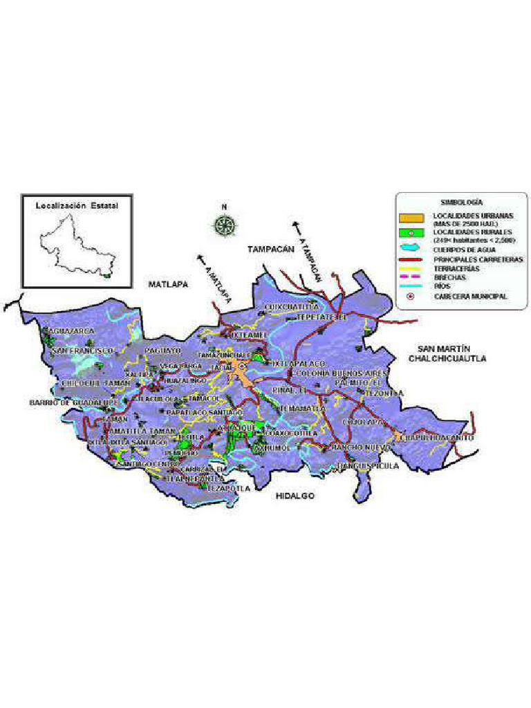 Mapa de Tamazunchale | PDF