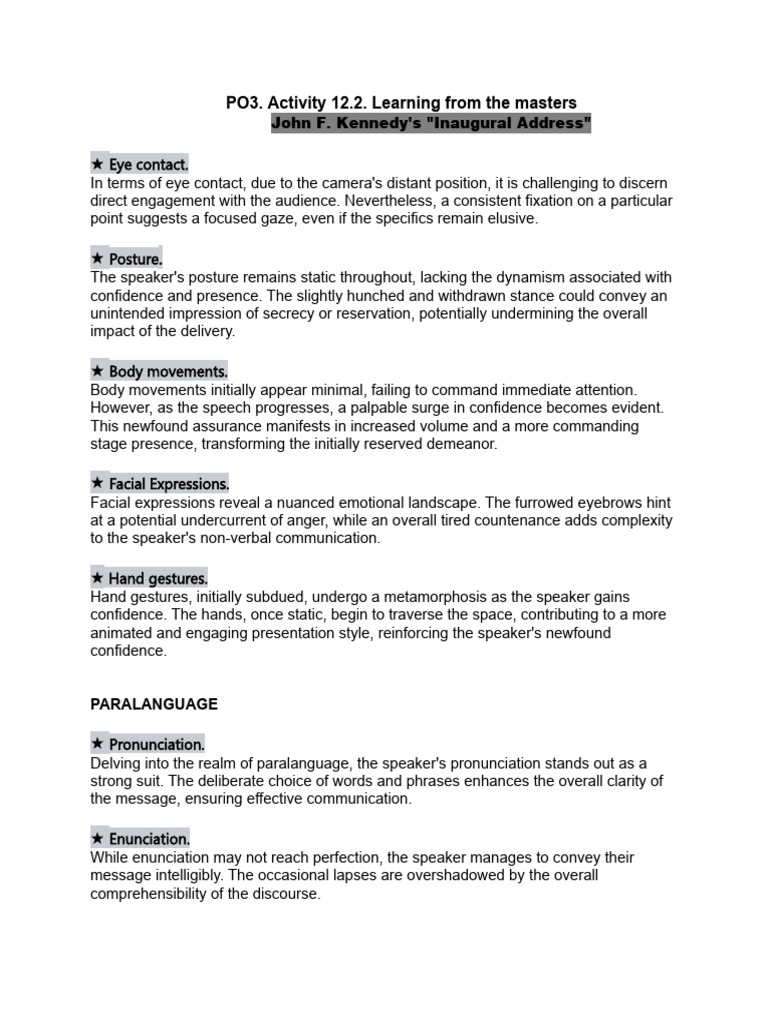 PO3. Activity 12.2. Learning From The Masters | PDF | Self-Improvement