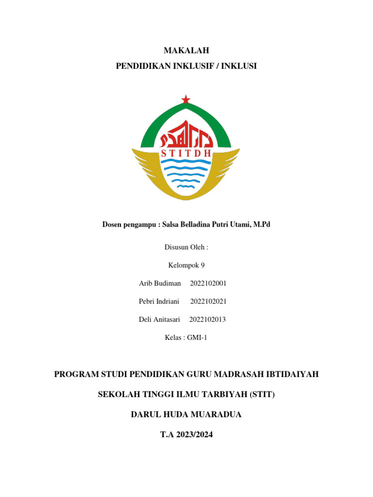 PENDIDIKAN INKLUSIF-kel 9 | PDF