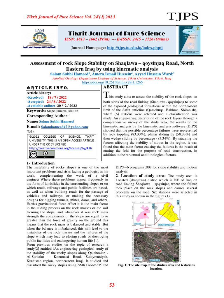 Tikrit Journal of Pure Science | PDF | Science & Mathematics ...