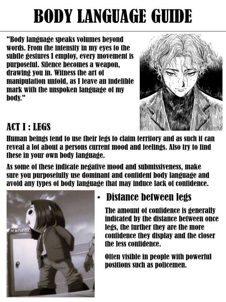 Body Language Guide | PDF | Body Language | Psychological Concepts