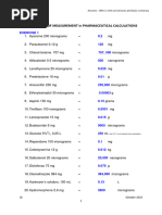 Clexane Dosage Calculation Table | PDF