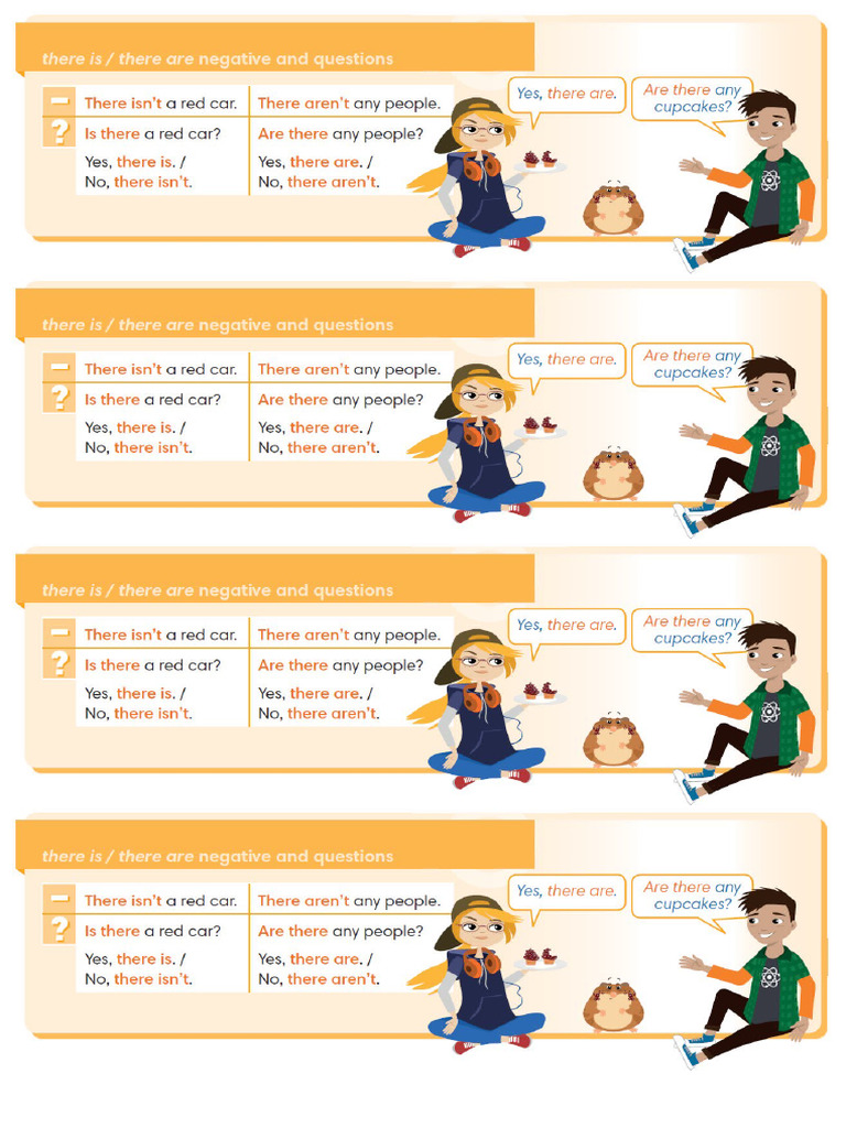 Grammar There Is Are Negative and Questions | PDF