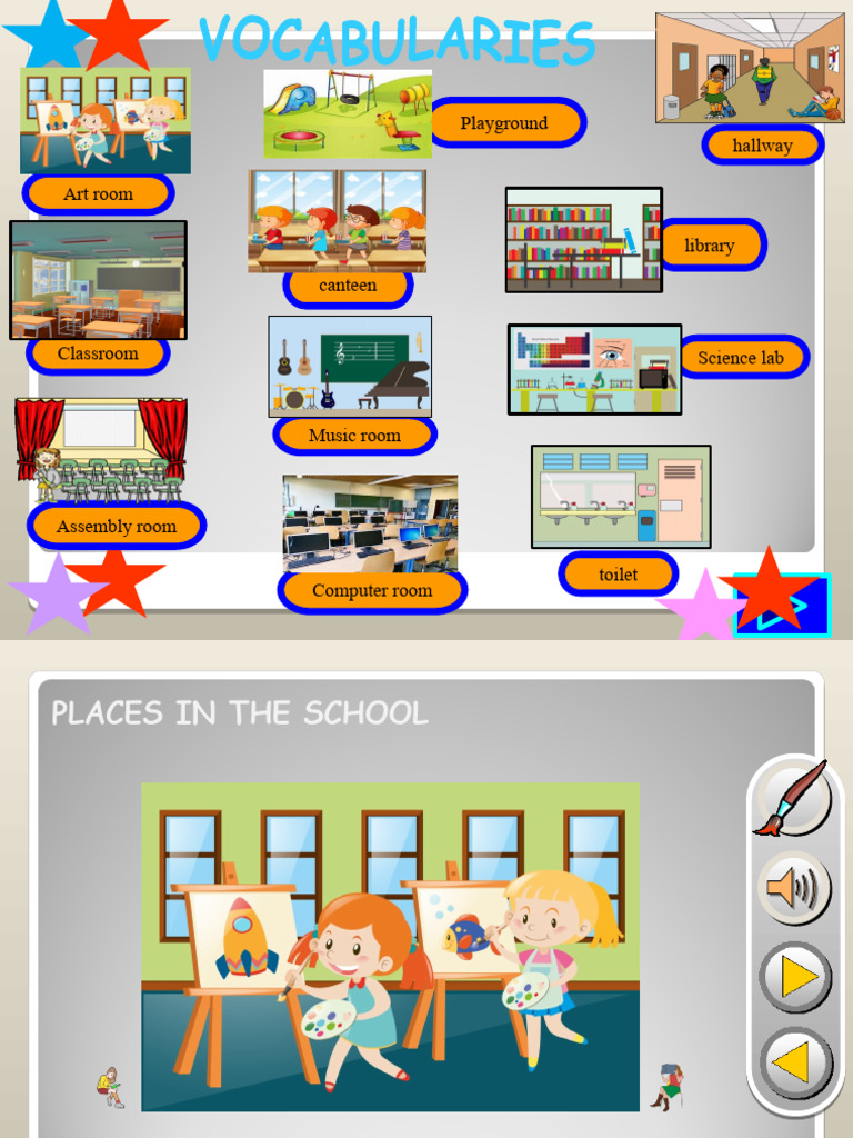 School Places Flashcards 135585 | PDF