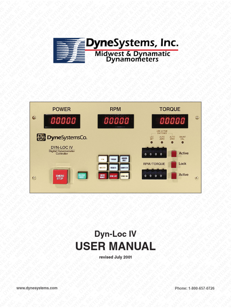 User Manual: Dyn-Loc IV | PDF