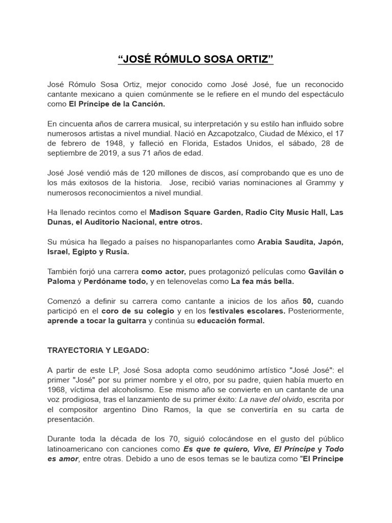 José Rómulo Sosa Ortiz | PDF