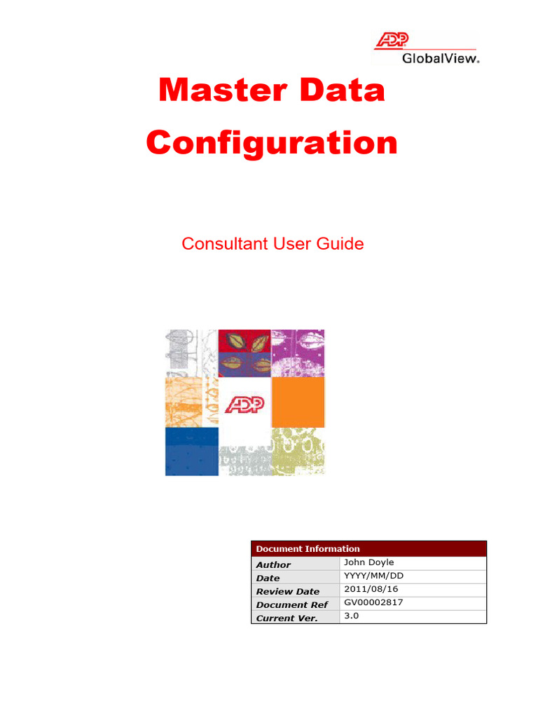 Master Data Configuration | PDF
