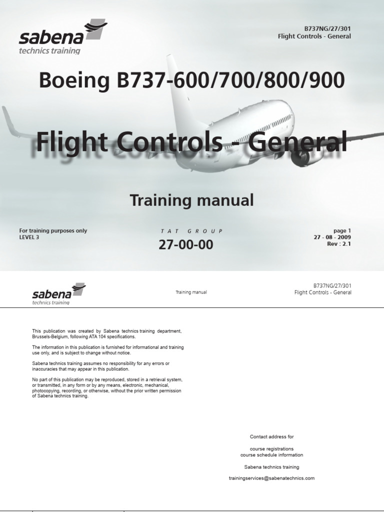 737 Flight Controls | PDF | Flight Control Surfaces | Aircraft Flight ...