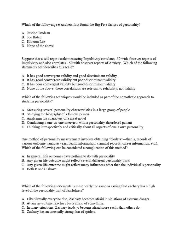 Example Questions Sociology | PDF