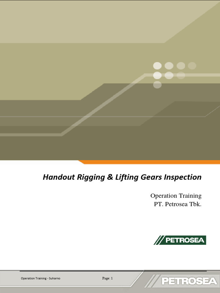 Hand Out Rigging | PDF