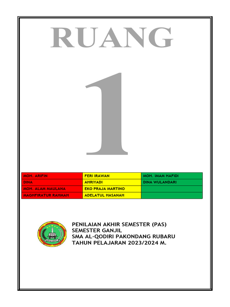 Nama Ruang Ujian | PDF