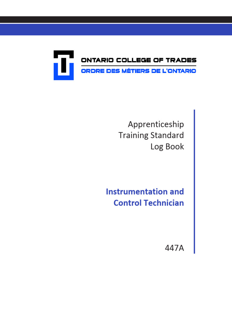 Instrumentation and Control Technician 447a Ts Eng v300 Final | PDF ...