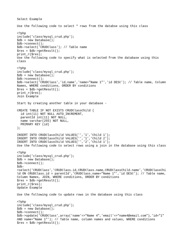 Detalhes de Uso | PDF | Table (Database) | Computer Programming