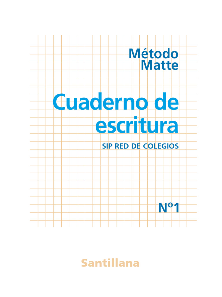 Libro Método Matte Cuaderno de Escritura | PDF | Diseño de página