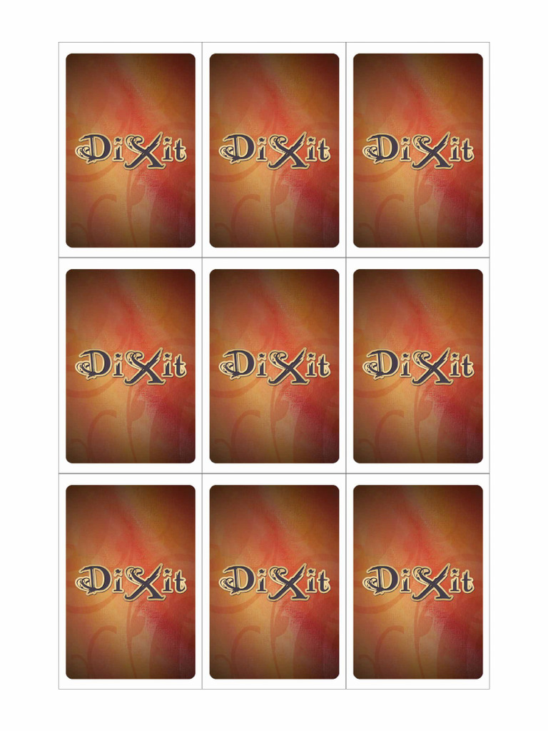 Dixit Card Back | PDF