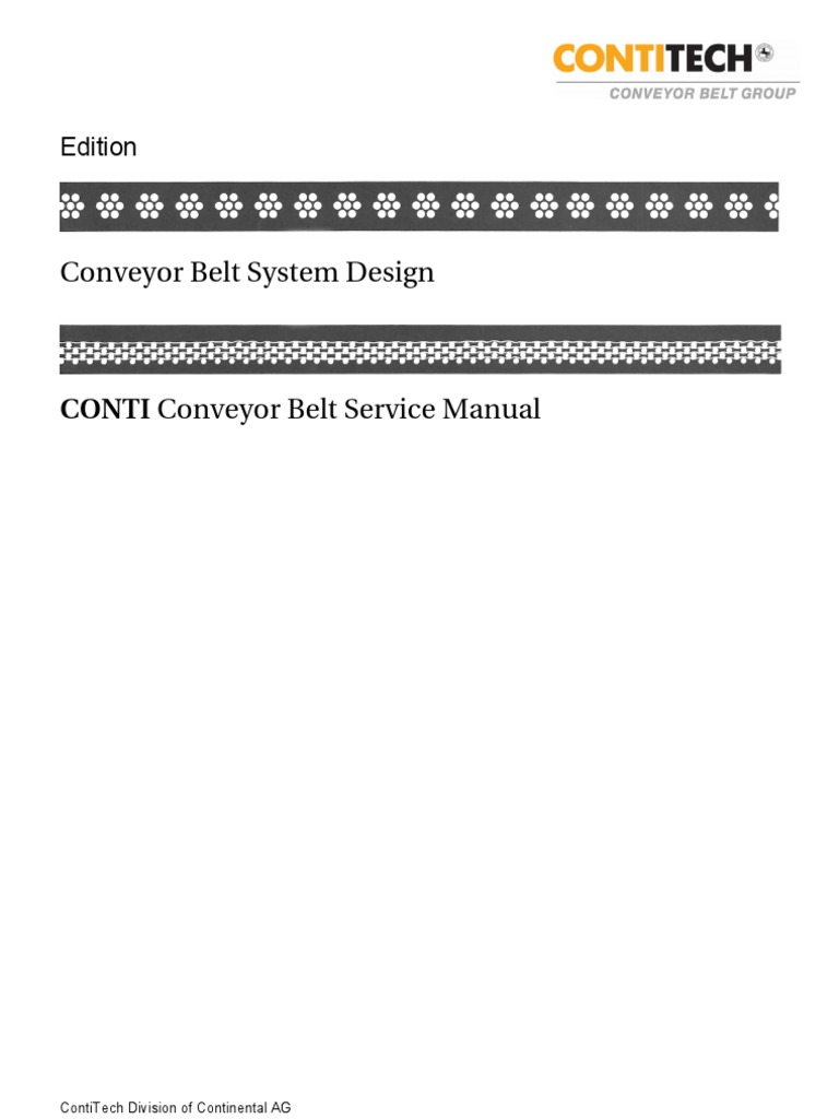 Conveyor Belt Design Manual Contitech - Eng | PDF | Belt (Mechanical ...