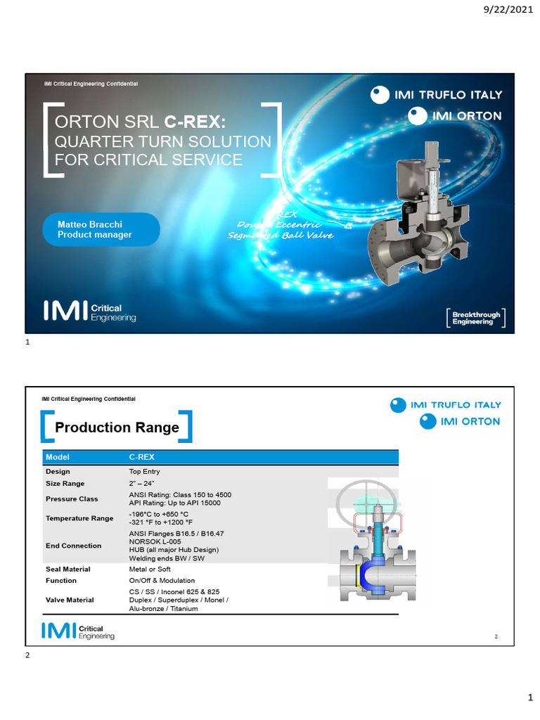C-Rex Valve On Severe Service Rev.1 | PDF