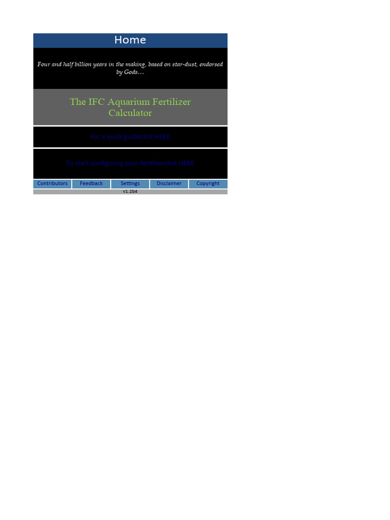 IFC Fert Calculator - v1.2b4 | PDF